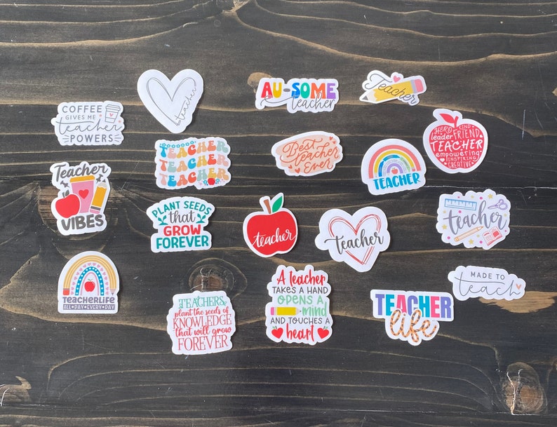 Teacher Appreciation Sticker Bundle / Bundle of Stickers / - Etsy