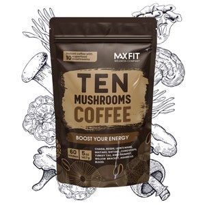 Mushrooms Instant Coffee Organic 60 Servings / Immune Boosting Coffee ...