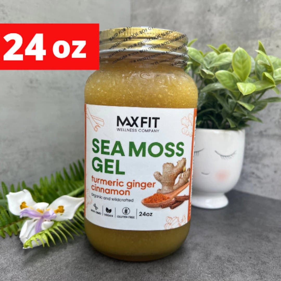 Wildcrafted Gold Sea Moss Gel - Premium Sea Moss Gel With Turmeric ...