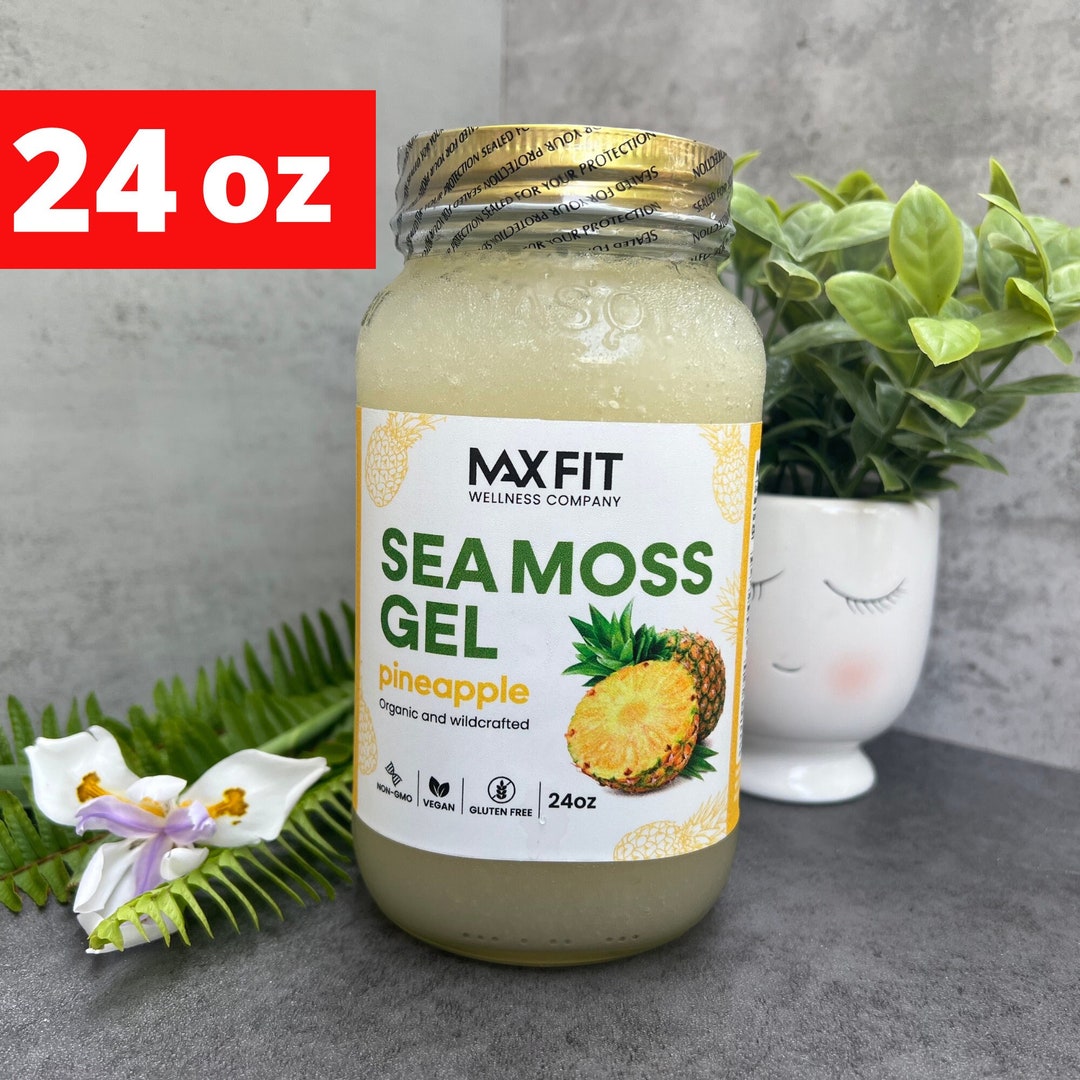 Wildcrafted Gold Sea Moss Gel - Premium Sea Moss Gel With Pineapple ...