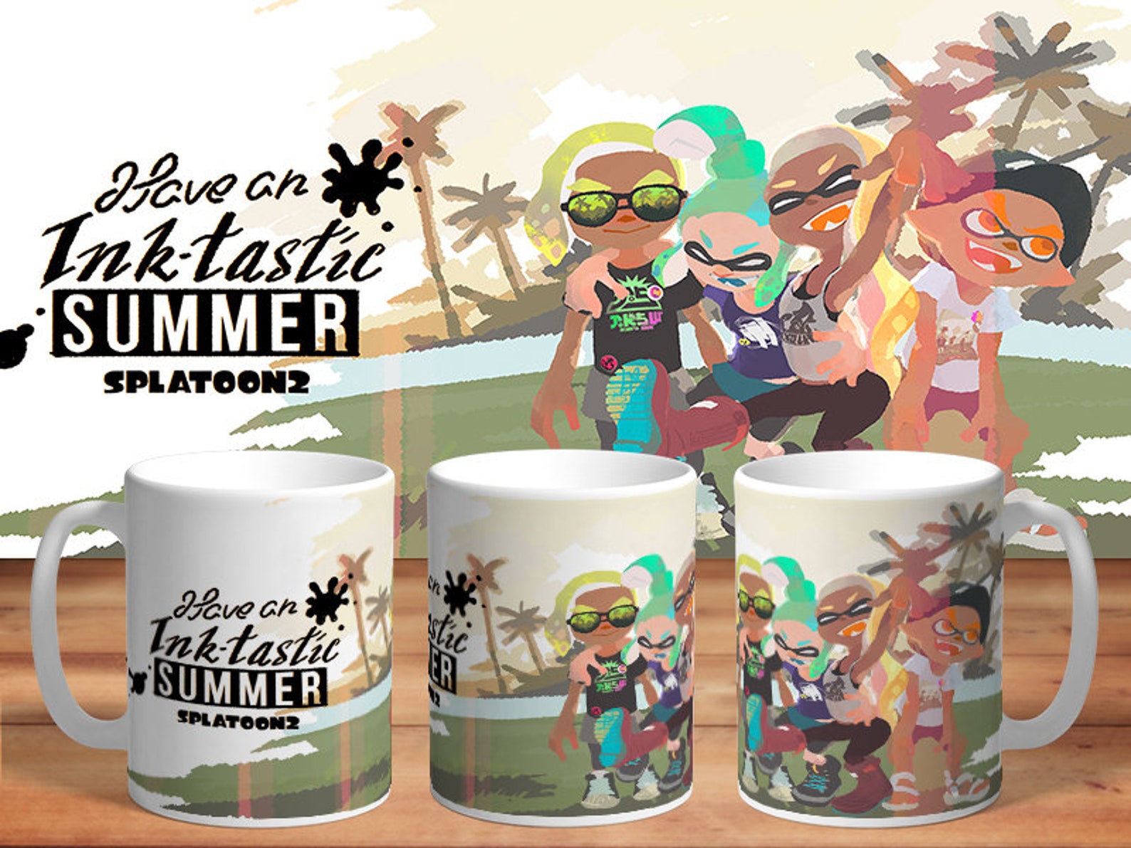 Splatoon Pack 10 Mug Templates PSD and Mock Ups - Etsy