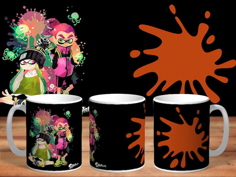 Splatoon Pack 10 Mug Templates PSD and Mock Ups - Etsy