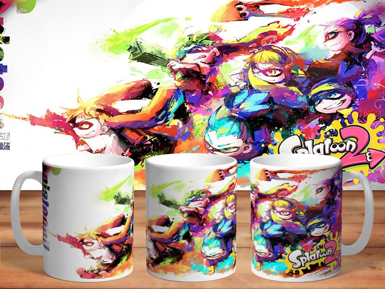 Splatoon Pack 10 Mug Templates PSD and Mock Ups - Etsy