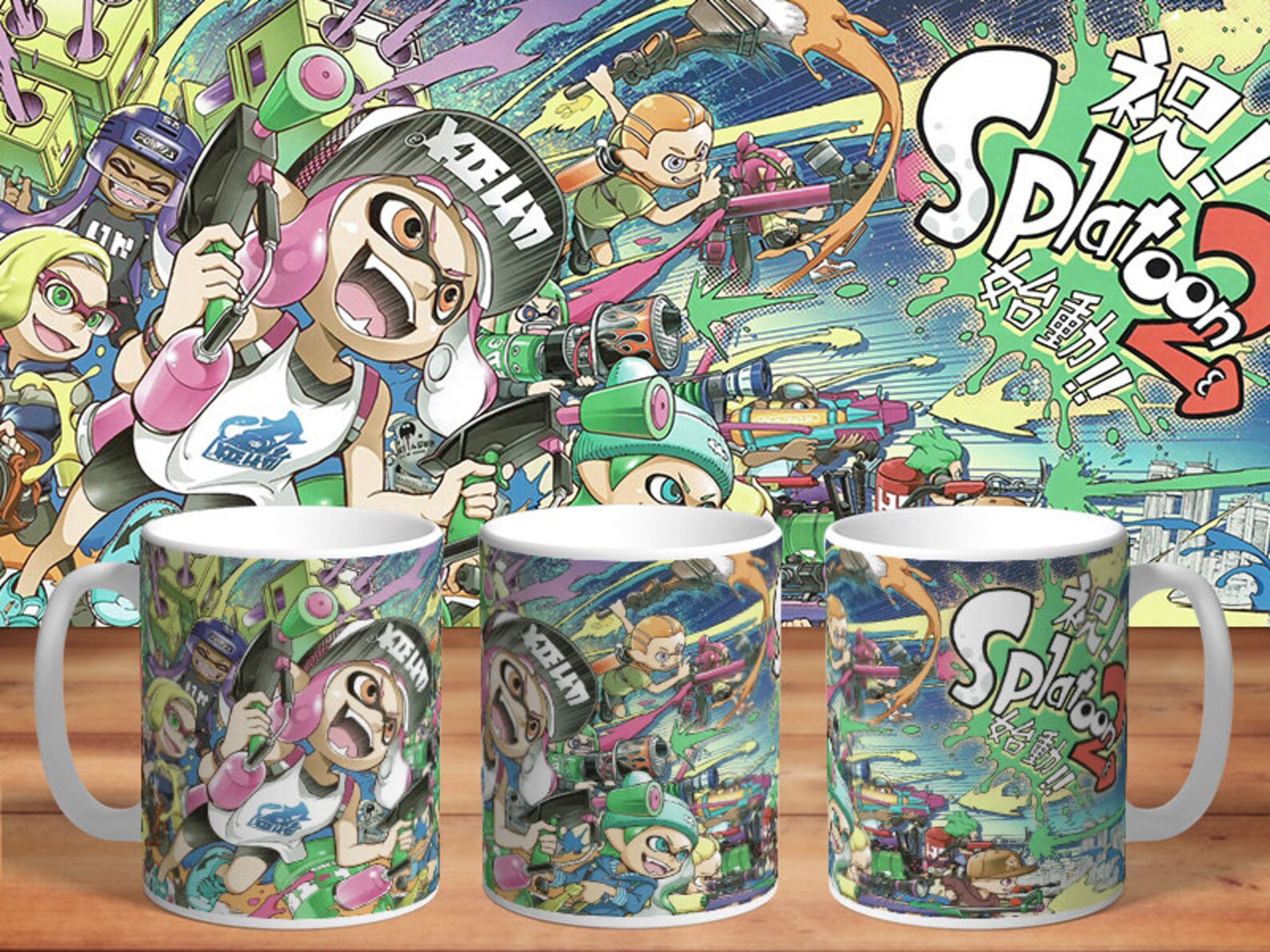 Splatoon Pack 10 Mug Templates PSD and Mock Ups - Etsy