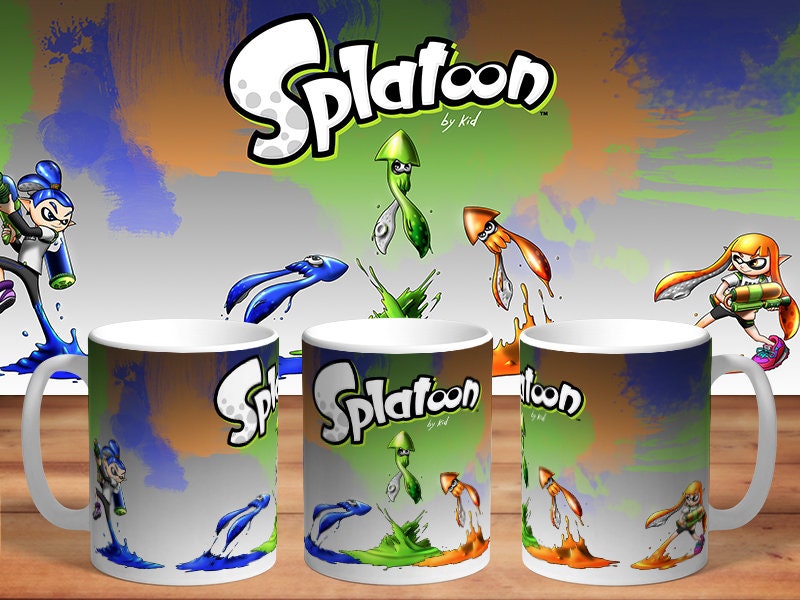 Splatoon Pack 10 Mug Templates PSD and Mock Ups - Etsy