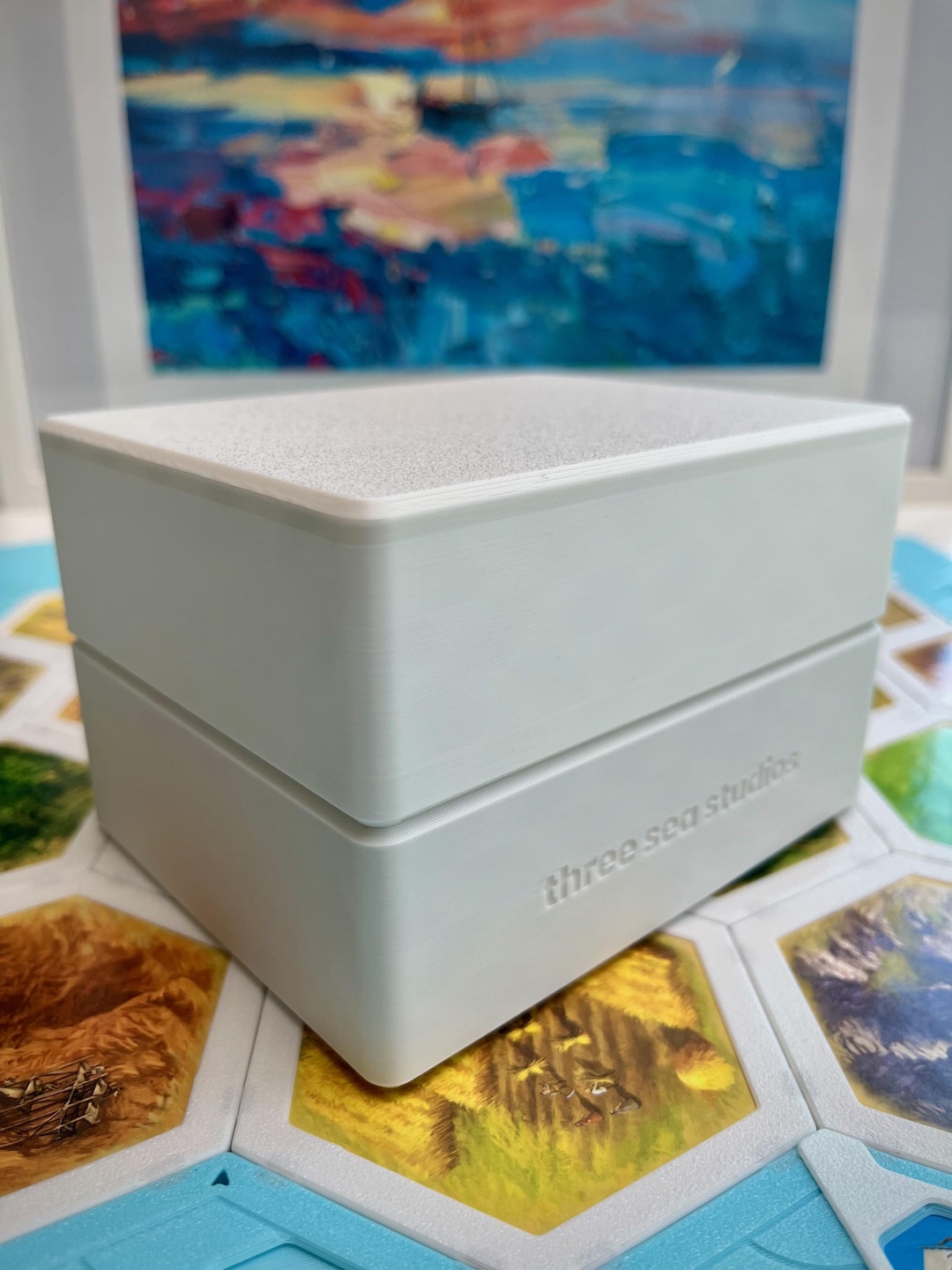 Catan Storage Box for Magnetic Tile Holders: Personalized Two-piece ...