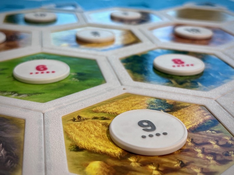 Catan Magnetic Number Tokens: Upgrade Kit for Quick and Secure Setup - Etsy
