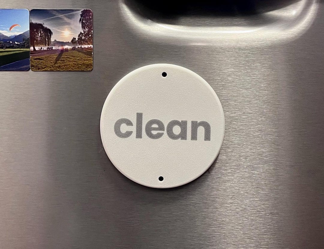 Clean Dirty Dishwasher Magnet: Flippable Reversible Kitchen Organizer ...
