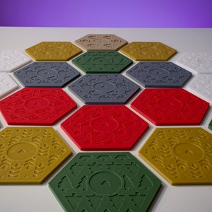 3D ‘engraved’ Settlers of Catan Resource Tile Upgrade - 19 Uniquely ...