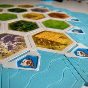 Magnetic Sea Port Hex Tiles for Settlers of Catan | Magnetized, Snappy ...
