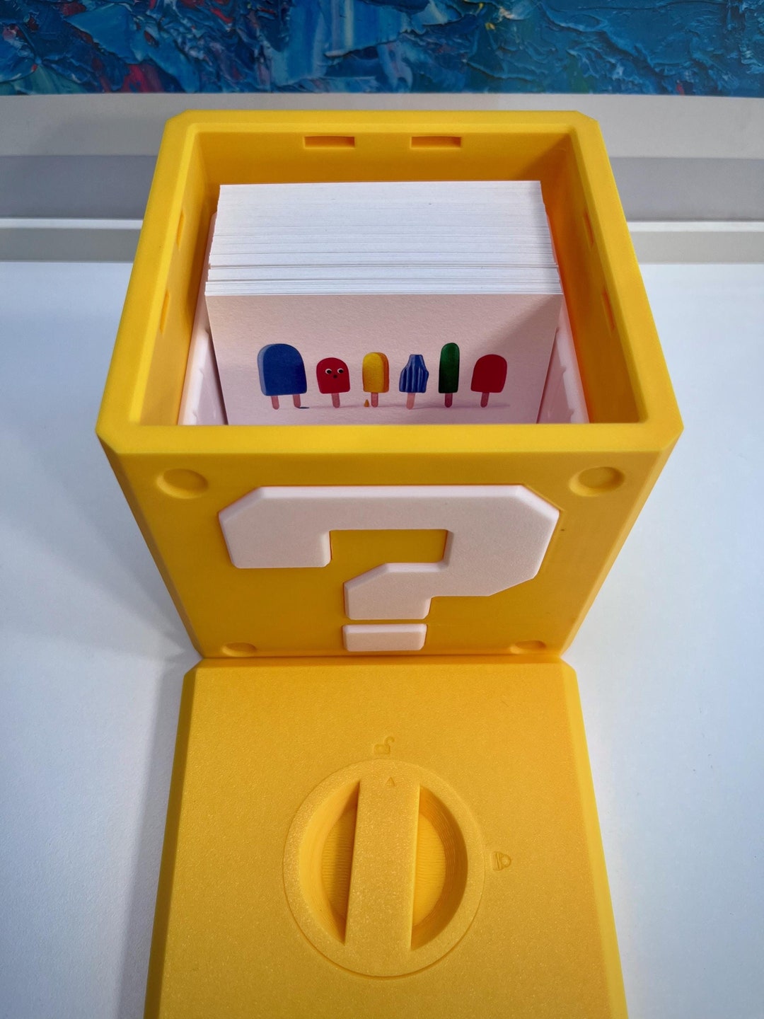 Mario Question Block Business Card Holder: Personalized Gaming Gift ...