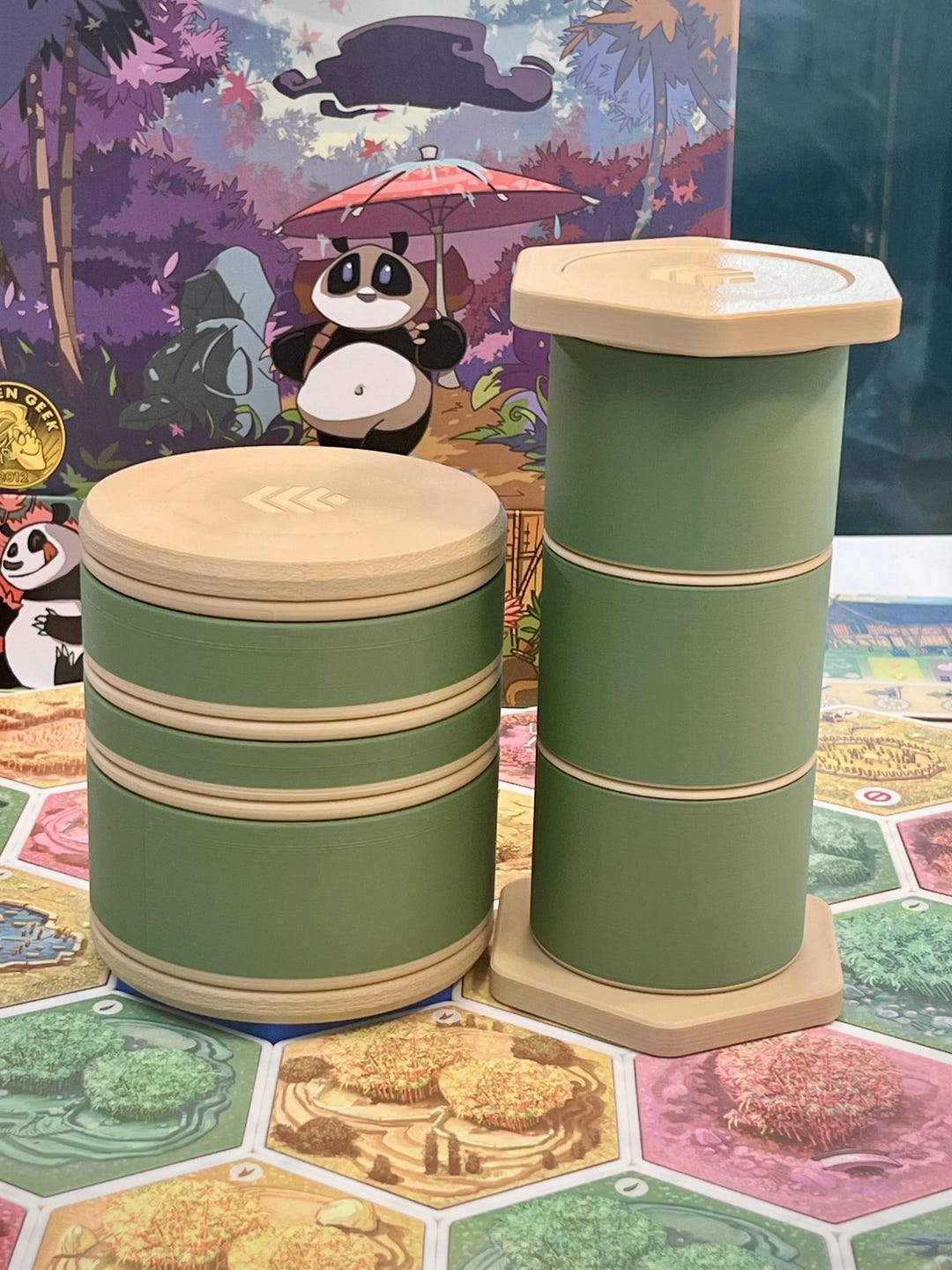Takenoko Bamboo Storage Towers: Custom Storage for All Game Pieces and ...