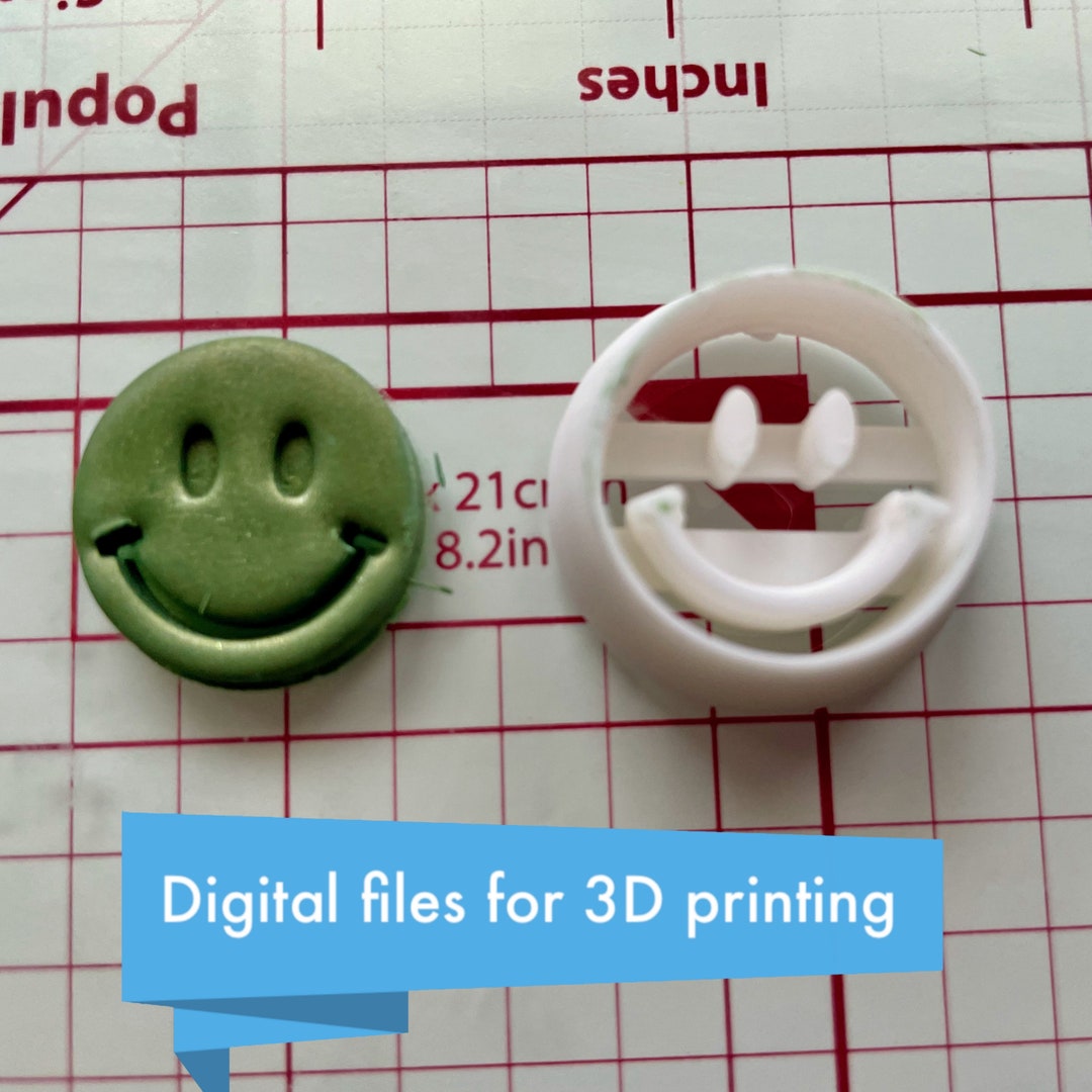 Smiley Face Combined Stamp/cutter Set / Digital - Etsy
