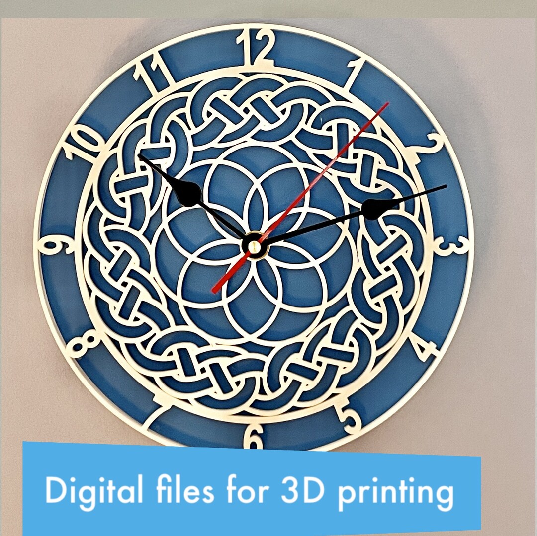 Celtic Clock Faces - Digital STL Files for 3D Printing - Etsy