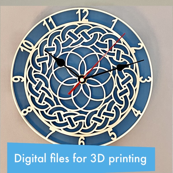 3d Printing Files Clock - Etsy