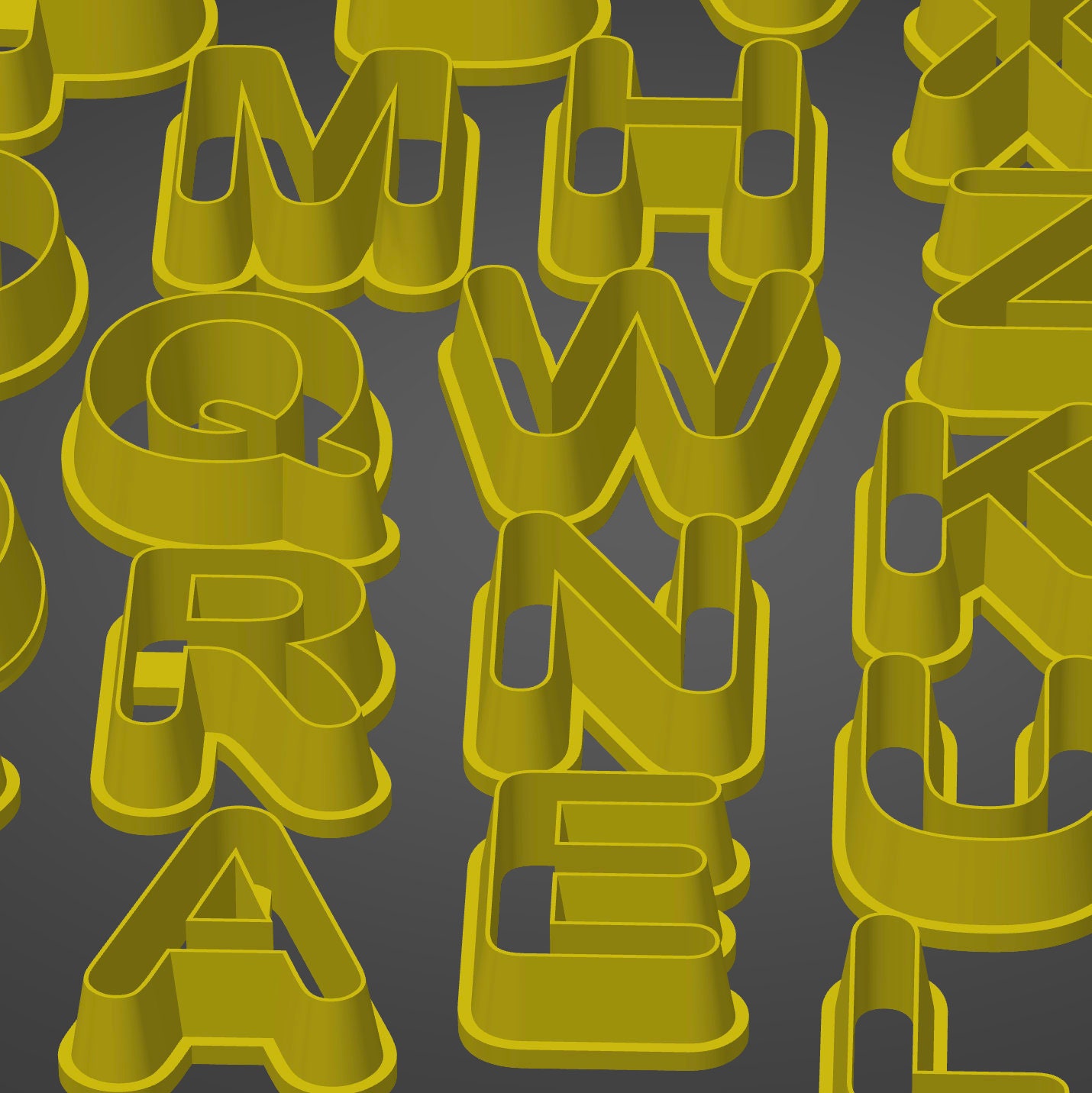 Alphabet Cutter Set - Etsy