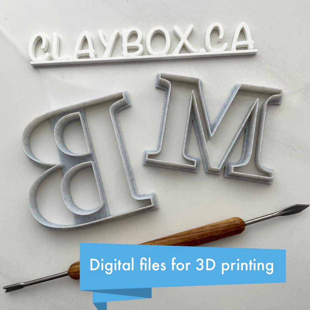 Large Alphabet Cutter Set - 3" and 4" Sizes - Digital STL Files - Etsy