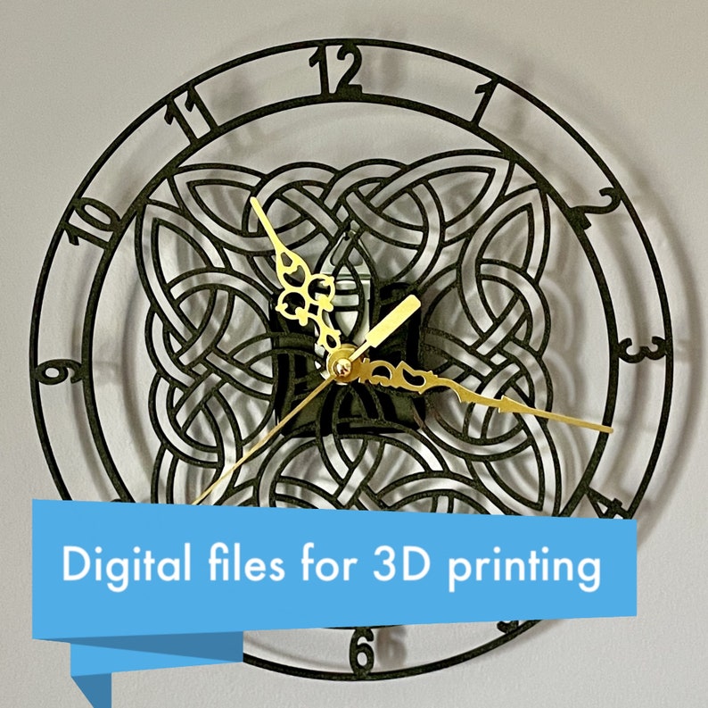 Celtic Clock Faces - Digital STL Files for 3D Printing - Etsy