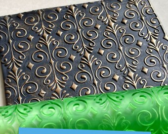 Art Deco 5 Polymer Clay Texture Roller Digital STL File - Etsy