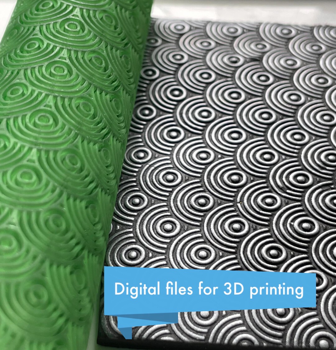 Bullseye Texture Roller / Digital STL File for 3D Printing - Etsy