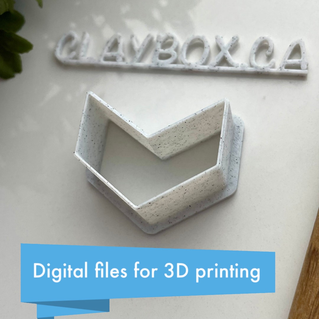 Chevron Cutter Set | Digital STL Files for 3D Printing - Etsy