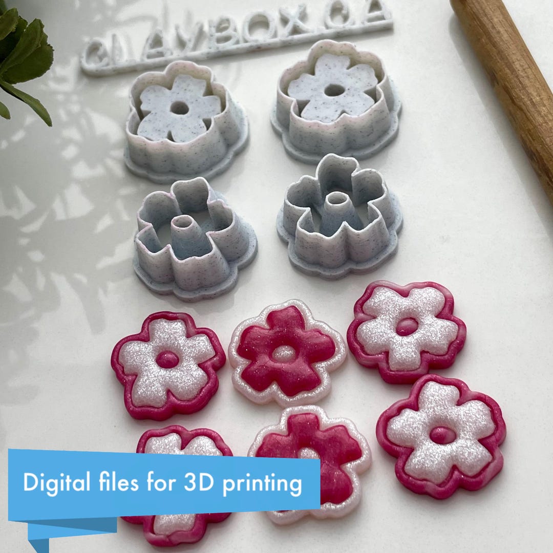 Boho Flower Bezel Cutter Set - Digital STL Files - Nine Sizes - Etsy