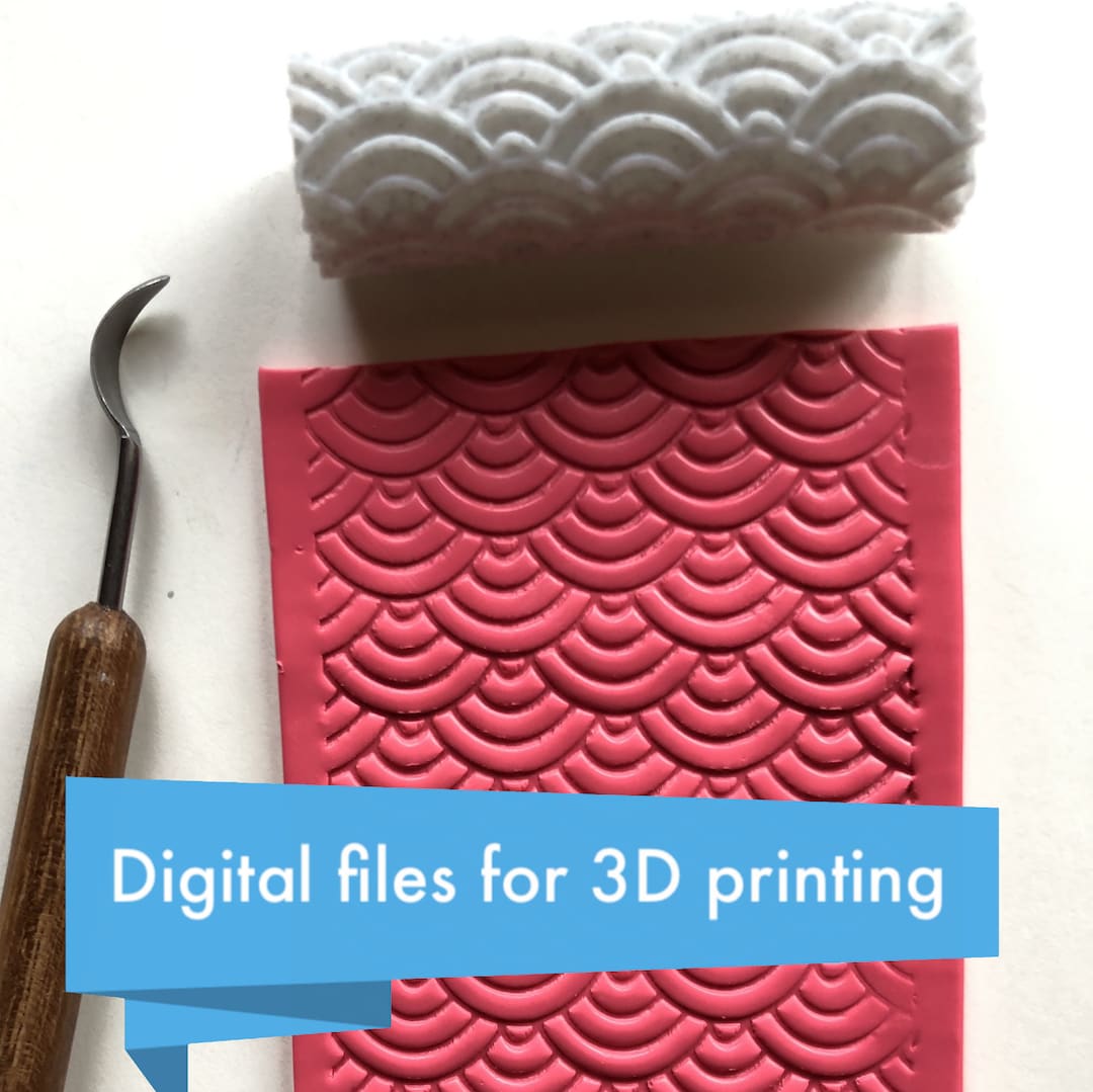 Arches Texture Roller – STL File for Polymer Clay, Digital Download for ...