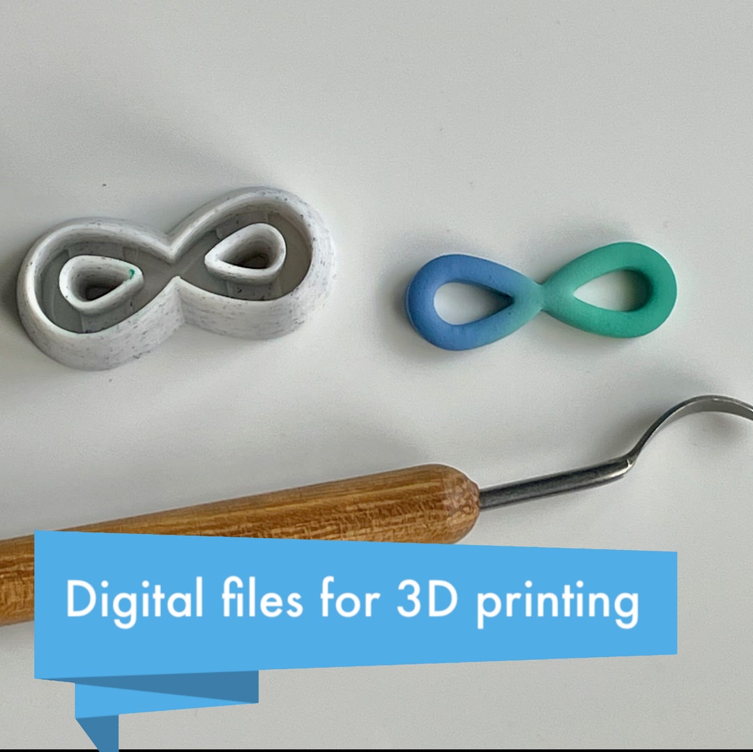 Infinity Cutter Set - Digital STL Files for Polymer Clay - 9 Sizes - Etsy