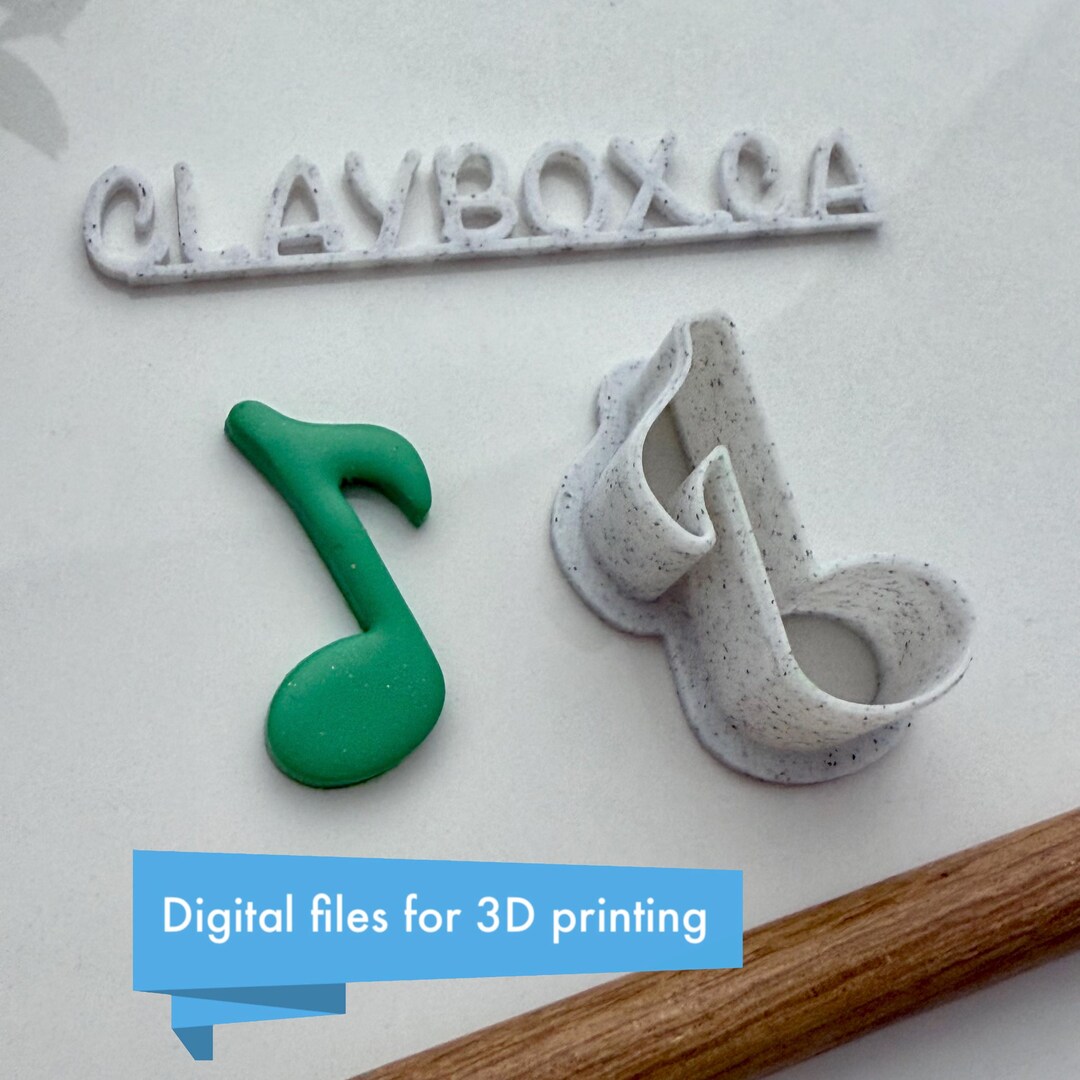 Musical Note Cutter Set | Digital STL Files for 3D Printing | Polymer ...