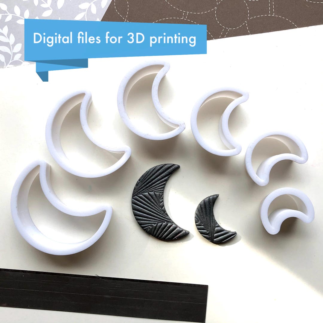 Moon Tapered Cutter Set - Seven Sizes - Digital STL Files for 3D ...