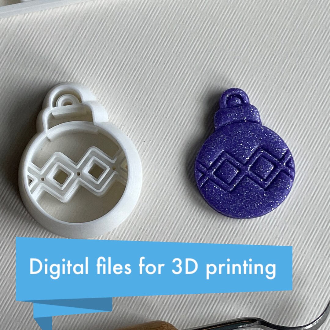 Christmas Ornament Stamp/cutter Set - Etsy