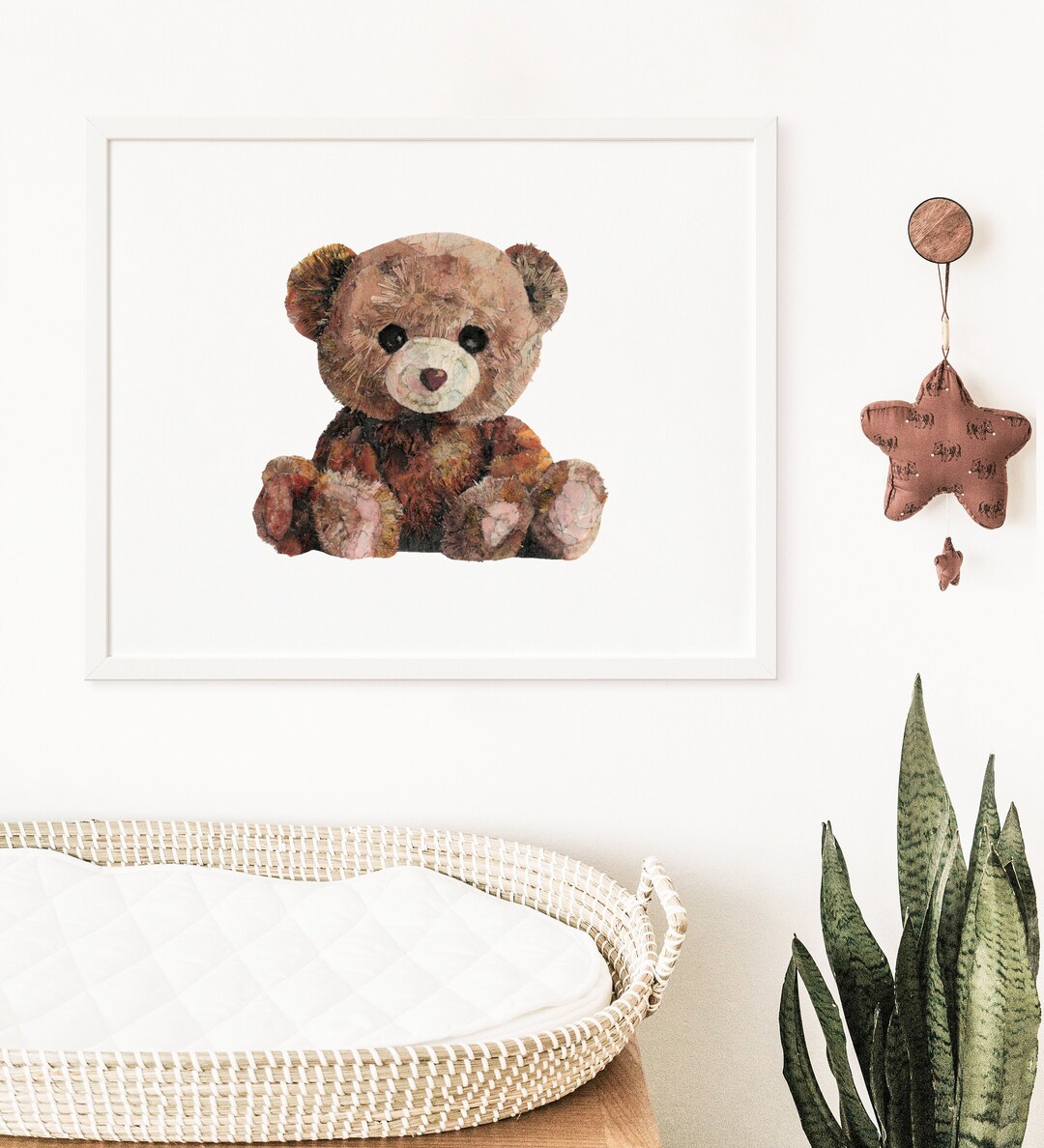 Baby Bear Print, Woodland Nursery Print, Teddy Bear Print, Cute Bear ...