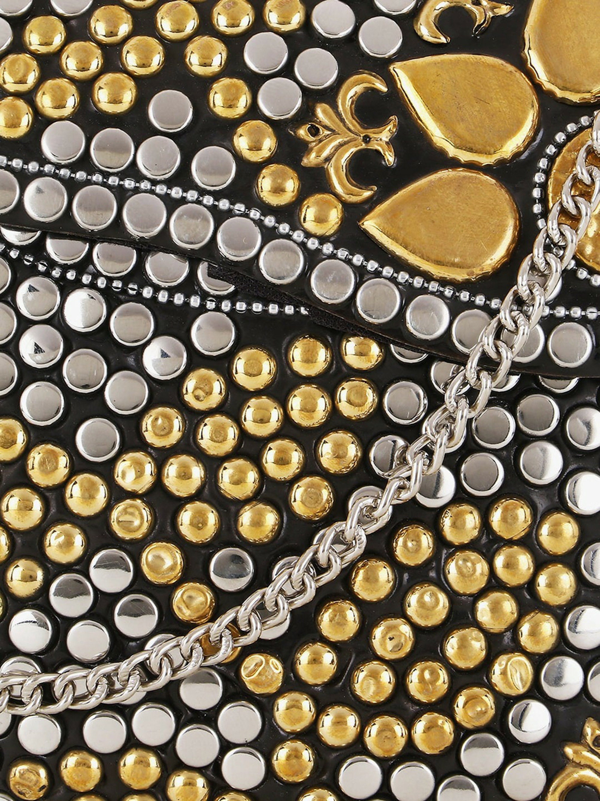 Silver & Gold Metal Box Clutch, Womens Clutch, Clutch Purse, Wedding ...