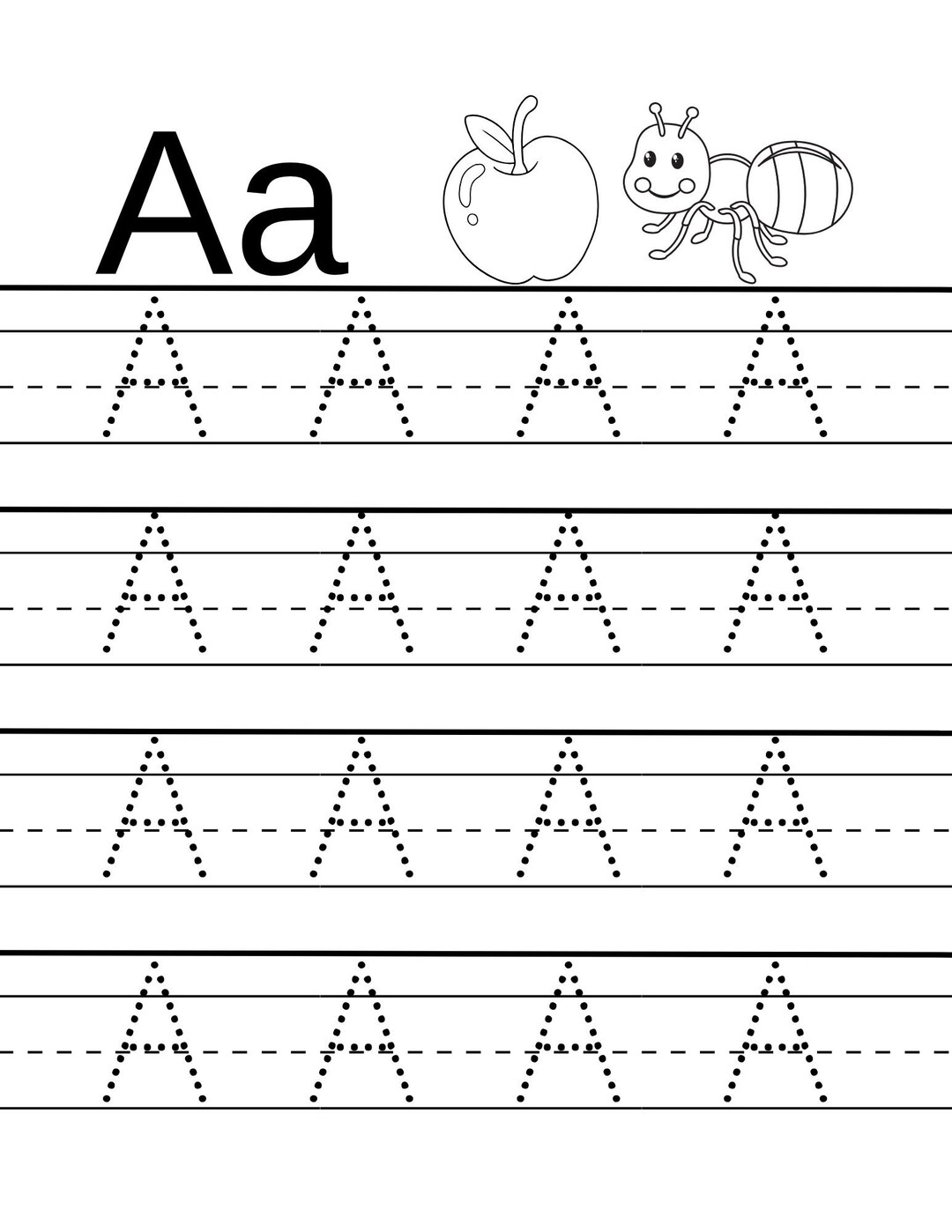 Learn to Write-kindergarten Handwriting Book - Etsy
