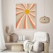 Retro Sunburst Print, Boho Sun Poster, Printable Wall Art, Abstract Sun ...
