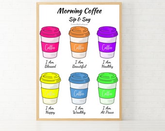 Positivi-tea Positivity Self Affirmation Digital Print Self Empowerment ...