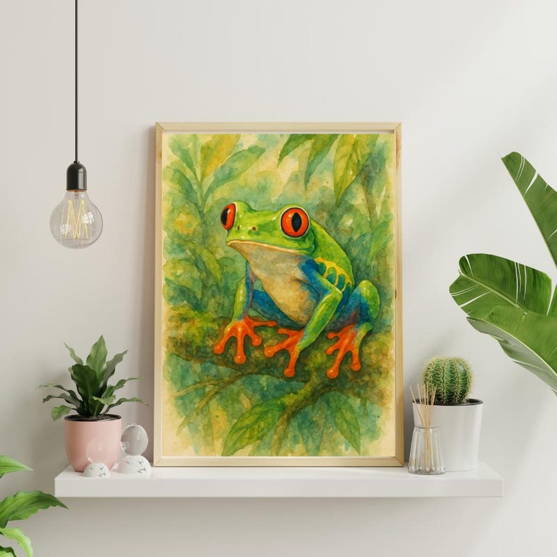 Red Eyed Tree Frog Decor - Etsy UK