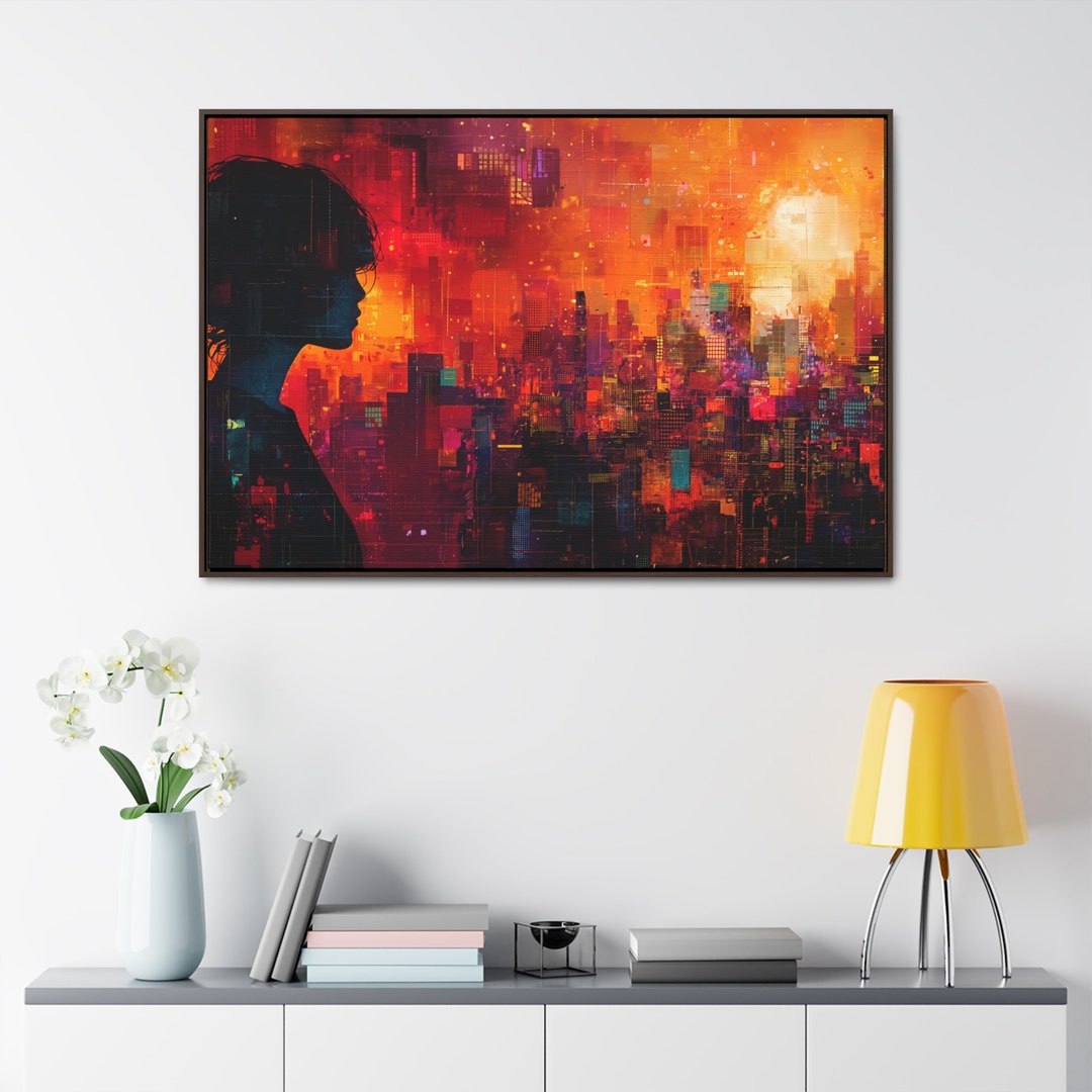 Synaptic City Urban Art, Neural Patterns, Vibrant Colors, Contemporary ...