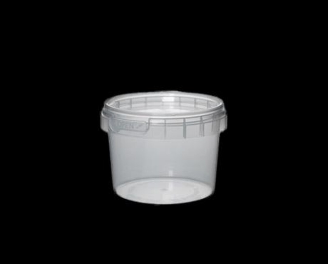 Transparent Plastic Tubs With Tamper Proof Lids - Etsy