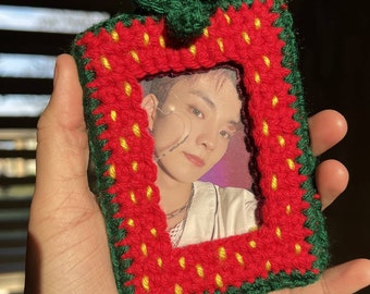 Strawberry Photocard Holder - Etsy