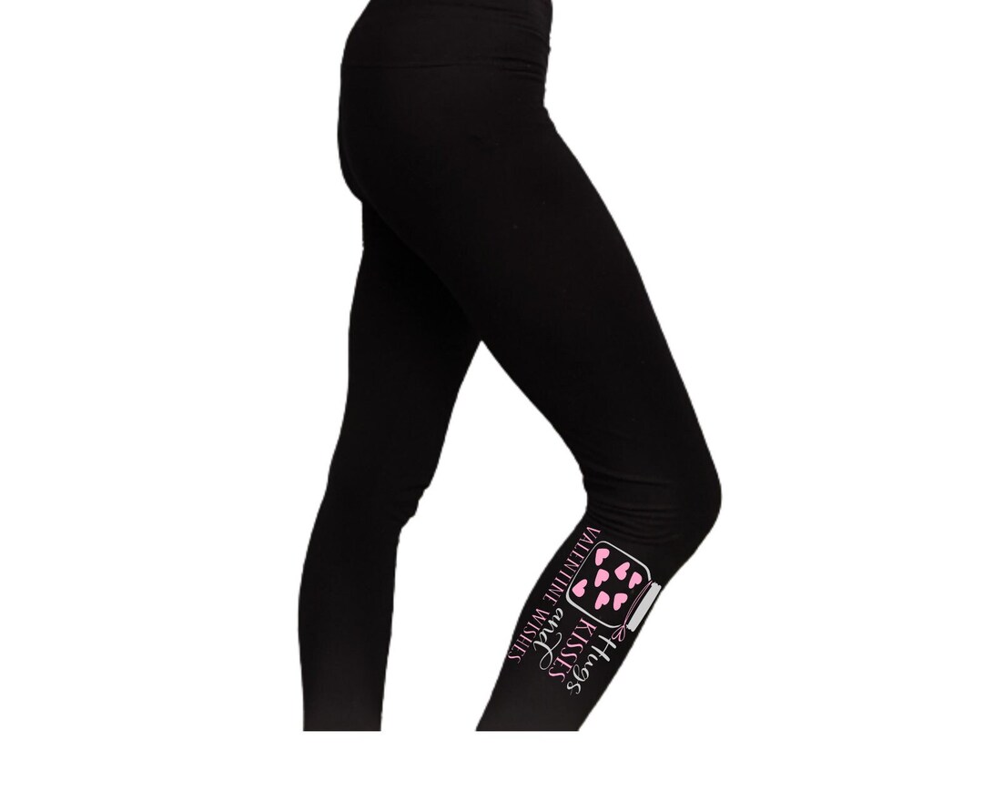 Hugs And Kisses Valentines Leggings Clothes For Valentines Day Girls Valentines Day Leggings
