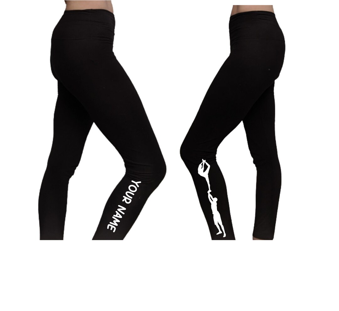 Personalized Cheer Scorpion Stunt Leggings, Cheerleader Stunt Leggings ...
