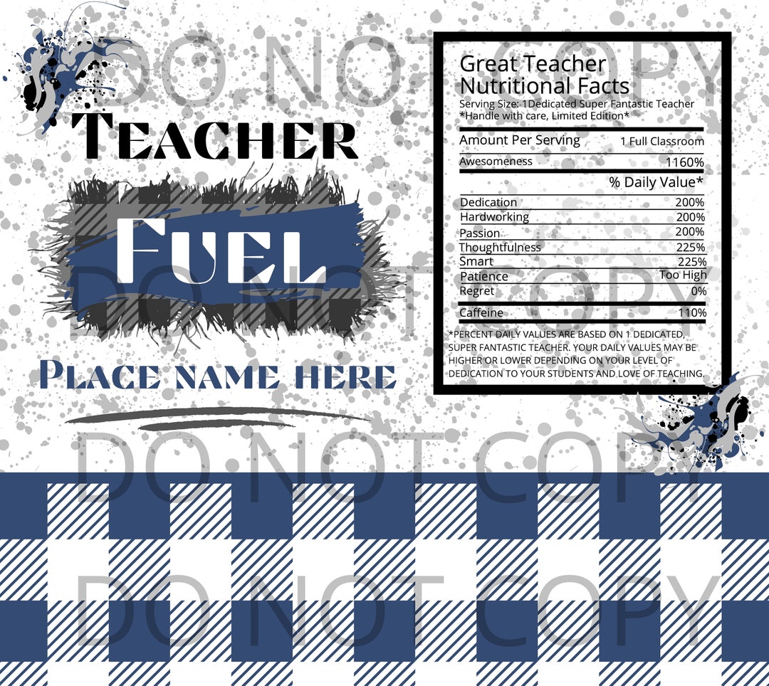Teacher Fuel/teacher Appreciation Cup - Etsy