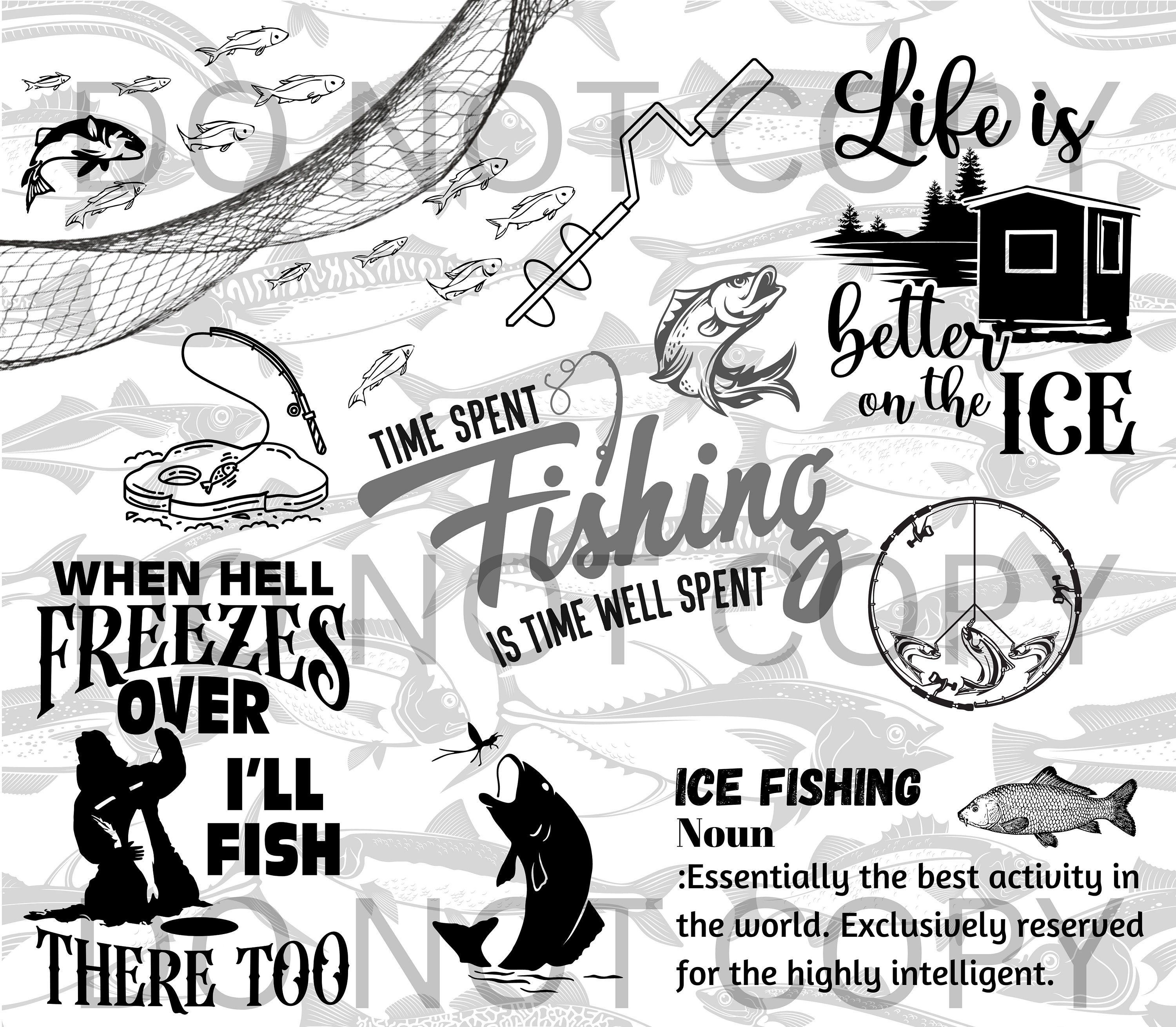 Kids Ice Fishing Clip Art