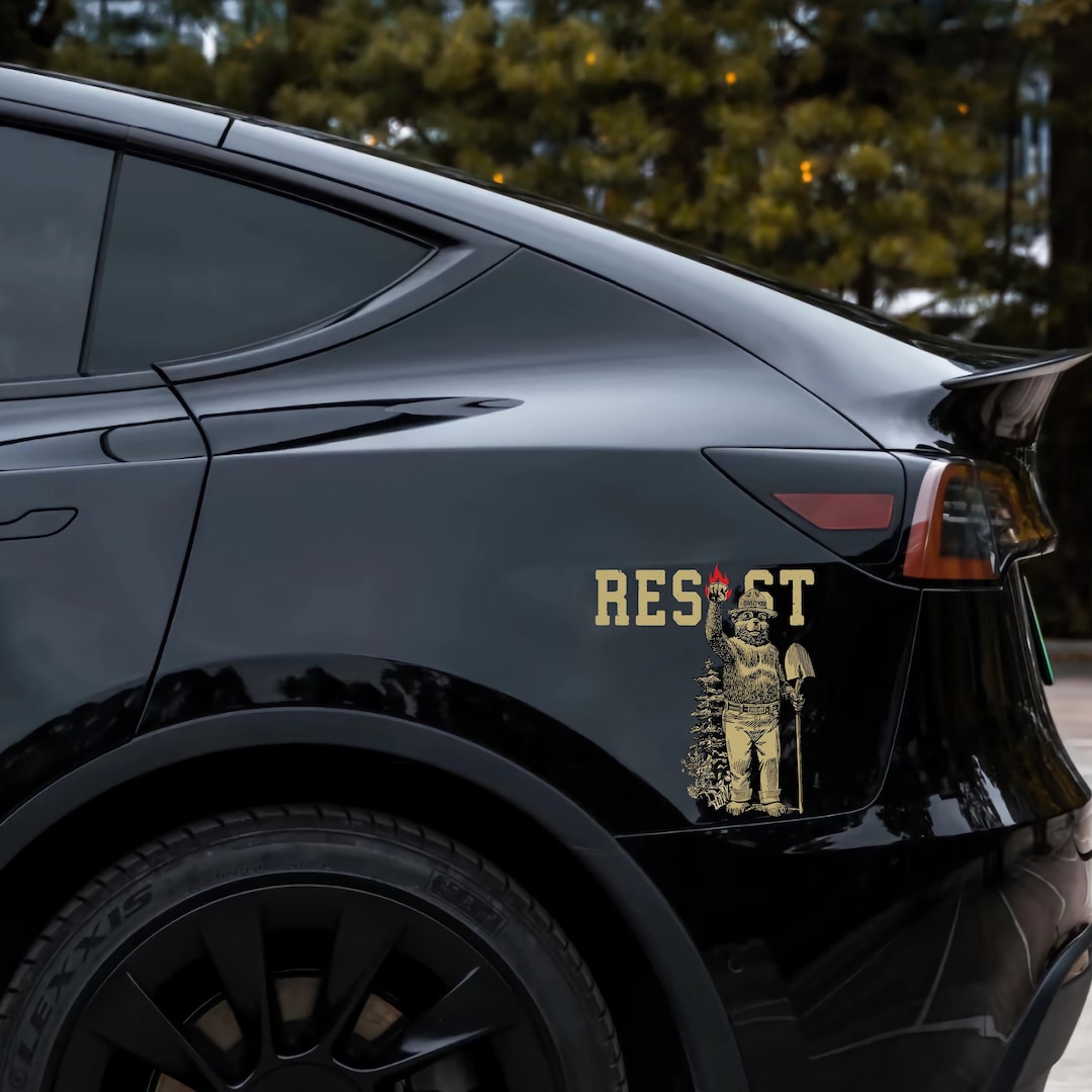 Smokey the Bear Resist Car Sticker,protect Our National Parks Sticker ...
