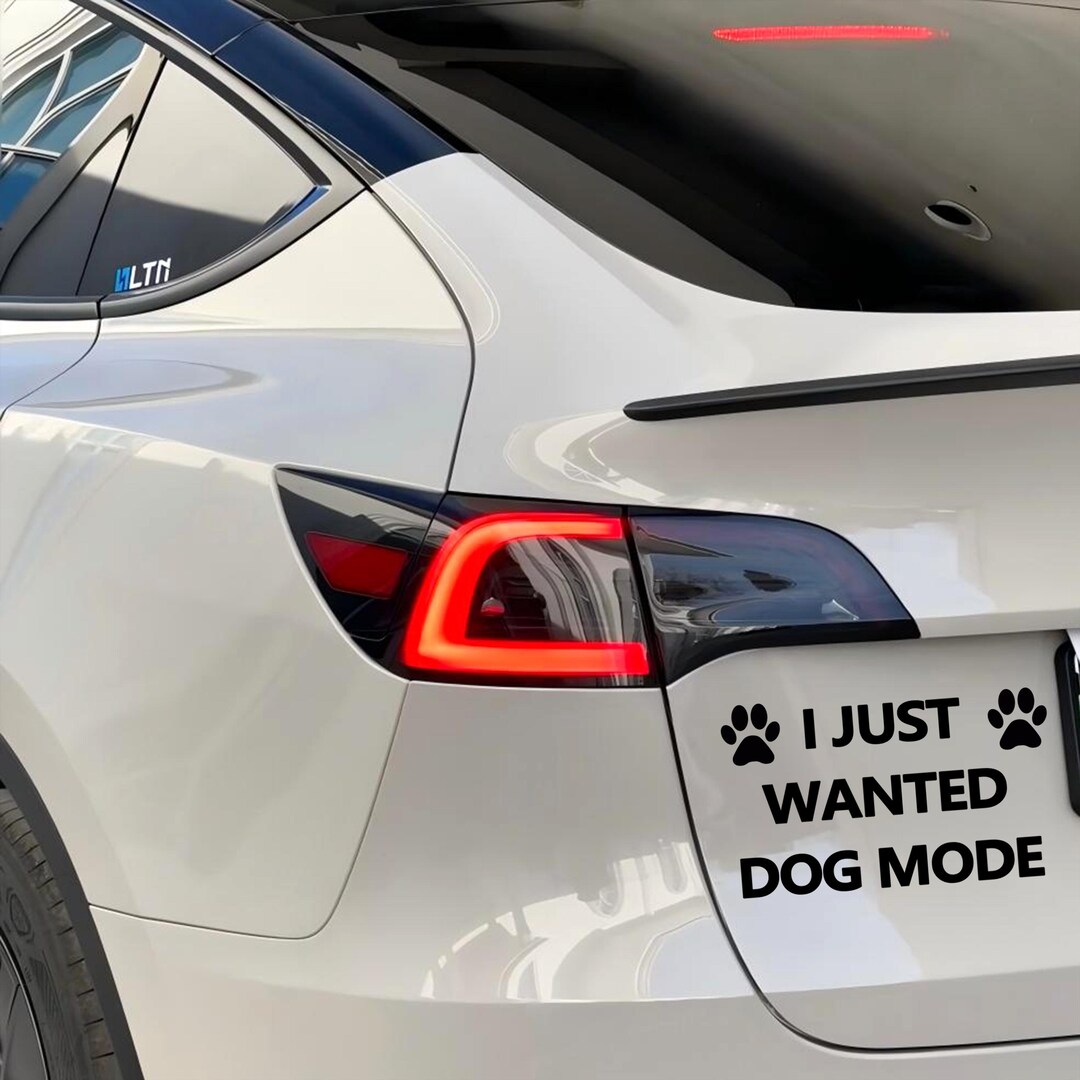 Tesla Owner Regret Dog Mode Car Bumper Sticker,anti Elon Musk Sticker ...