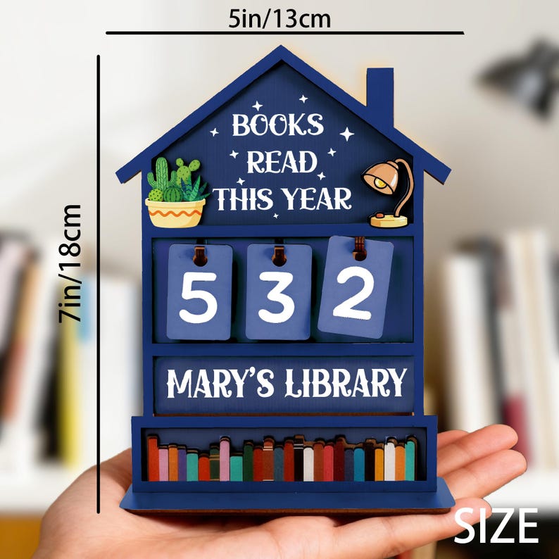 Custom Colorful Book Counter Sign, Books Read This Year Tracker ...