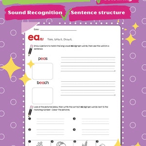 Vowel Digraphs. Phonics and Maze Activity Worksheets for Homeschool and ...