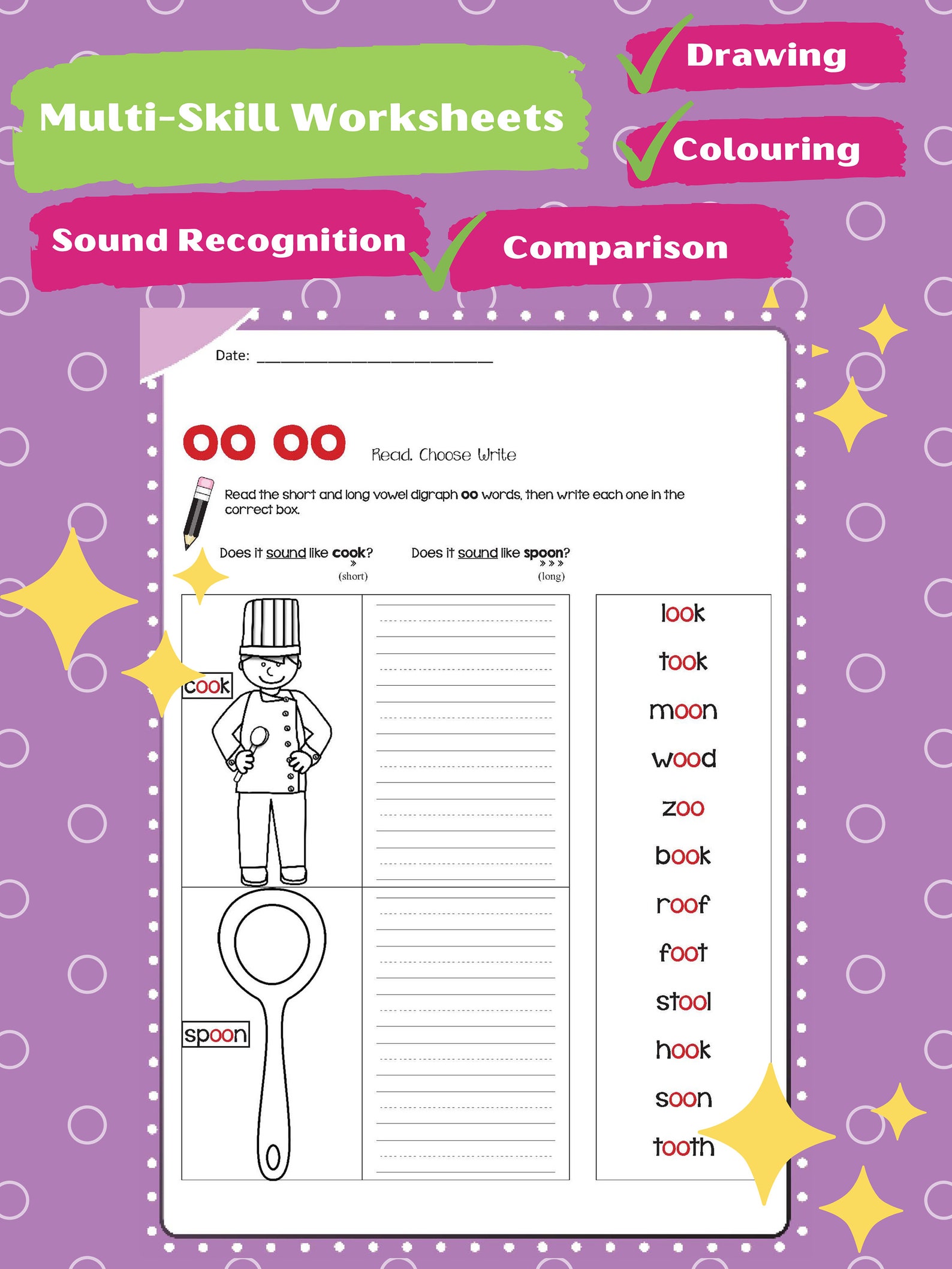 Long Vowel Digraphs. Short Vowel Digraphs. Oo Digraph. Ou Digraph ...
