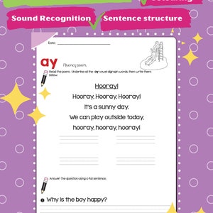 Long Vowel Digraphs. Short Vowel Digraphs. Ay Digraph. Ai Digraph. Eigh ...